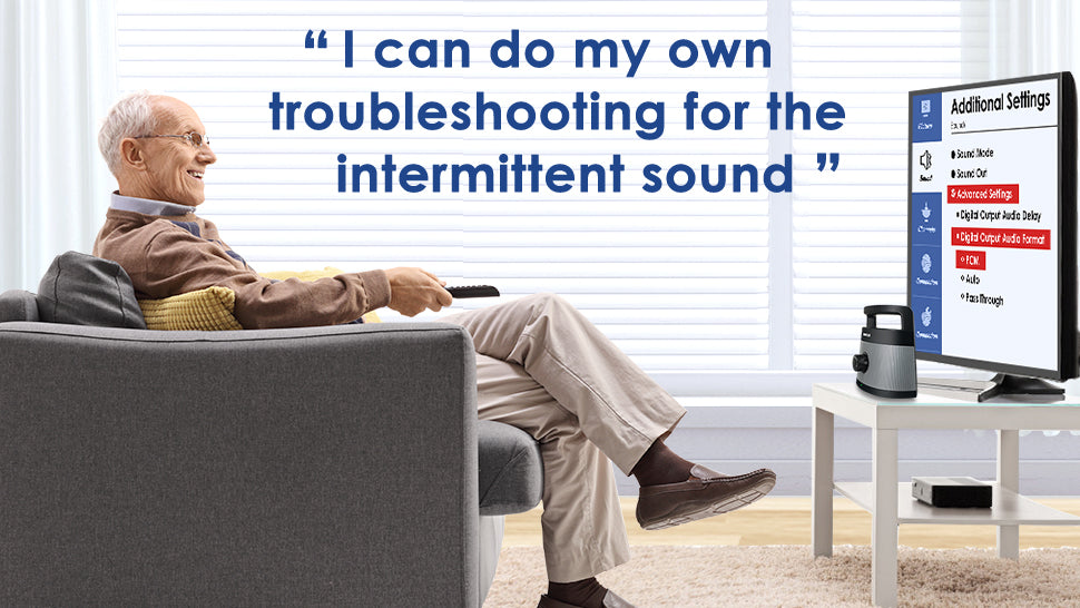 Troubleshooting for the TV Headphones/Speakers with Intermittent Sound ...