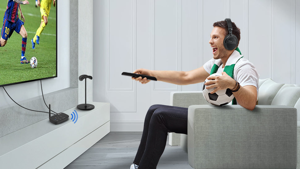 Profitez d'un son sans décalage avec les écouteurs TV Bluetooth SIMOLI ...