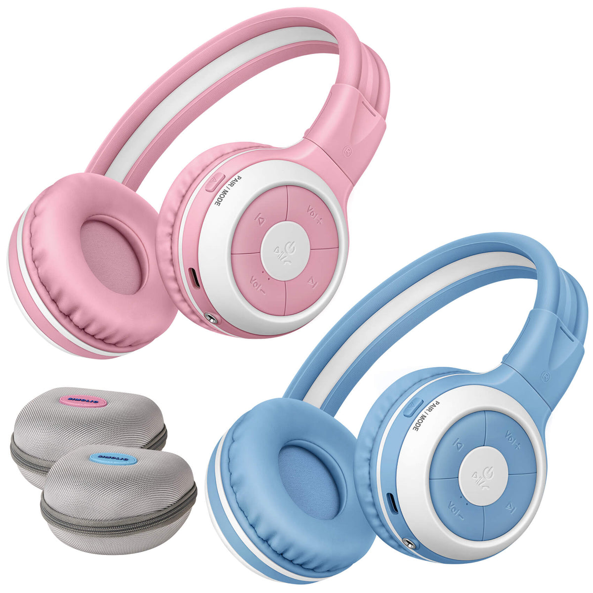 2 Pack KidyCast Kids Wireless Headphones with Mic JH-714 – Simolio ...